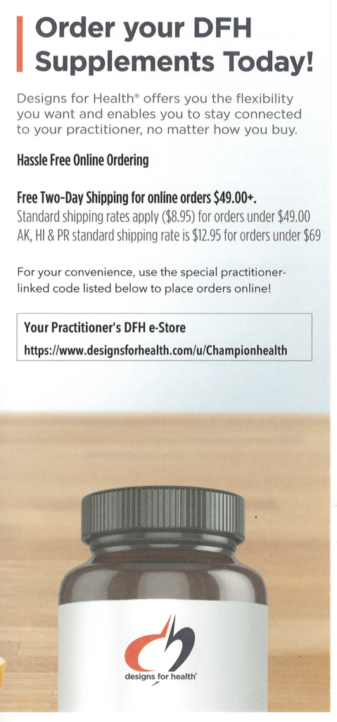 DFH Supplements | Chiropractor in Shrewsbury